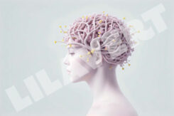 Woman planting flowers in her brain to reduce stress, depression ...